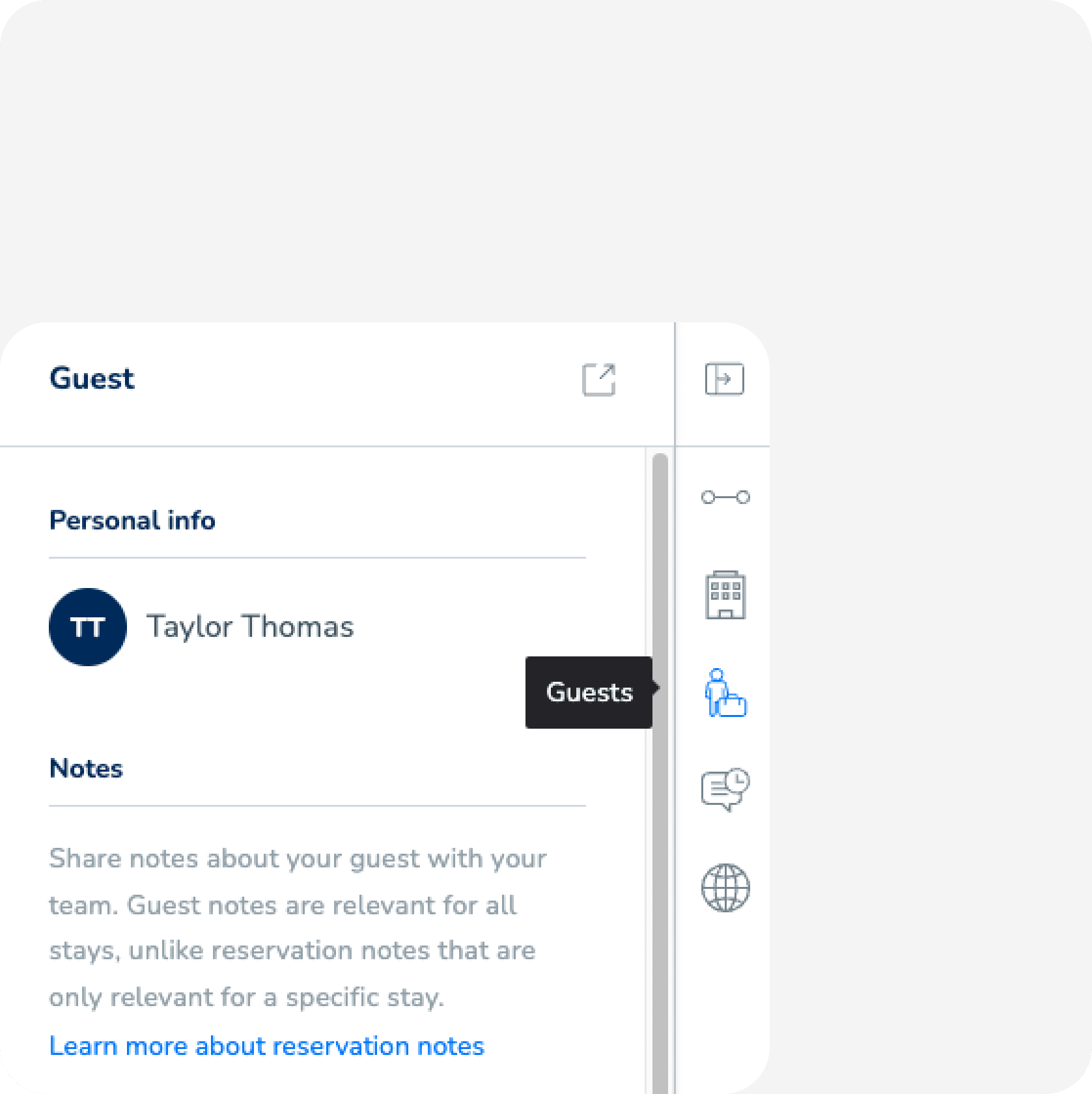 Adding an internal guest note – Guesty Help Center